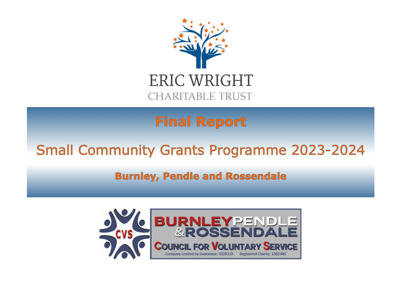 Eric Wright Charitable Foundation Grants Report 2023 - 2024 'Better ...